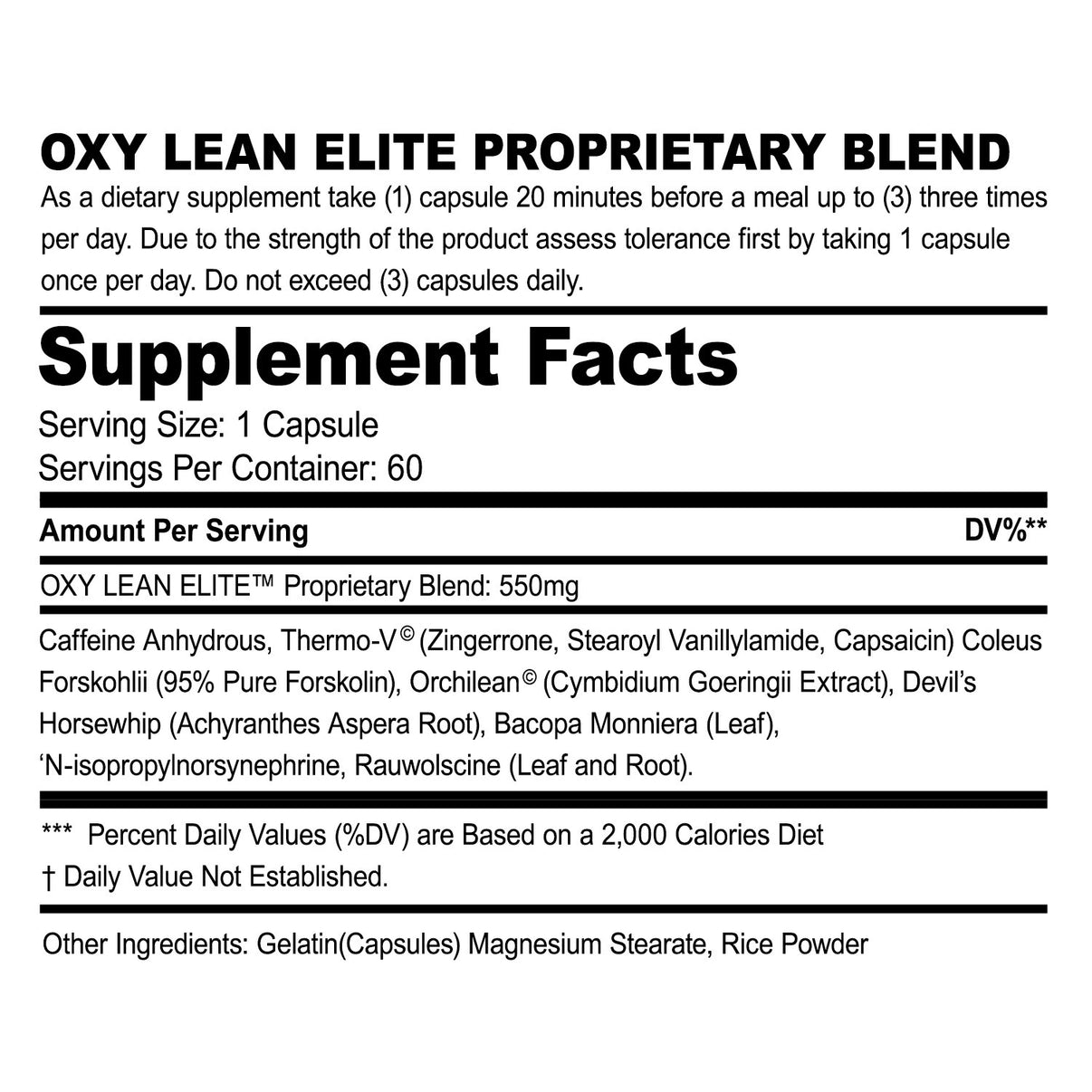 Oxy Lean Original Formula - Premium Weight Loss Fat Burner – Sports ...